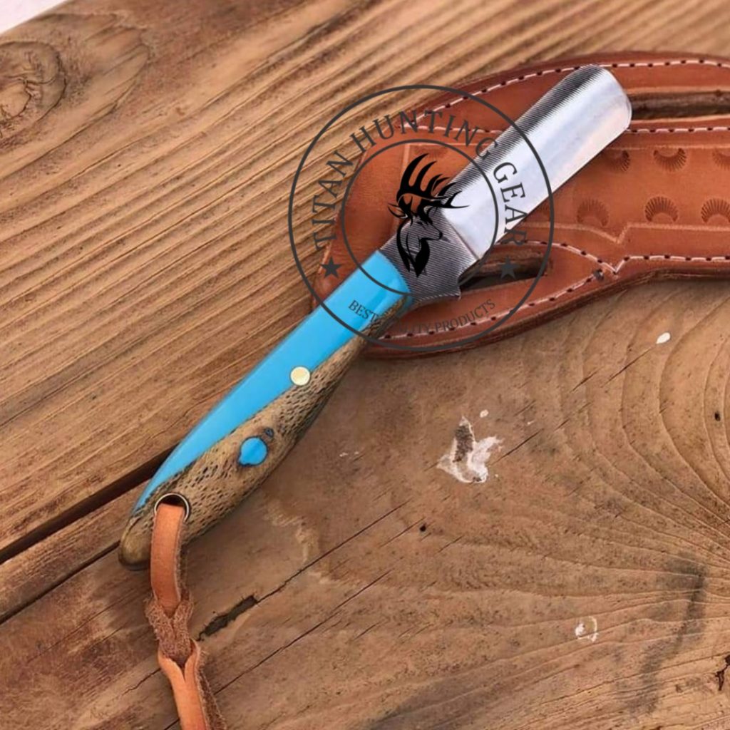 Custom handmade bull cutter knife – Titan Hunting Gears